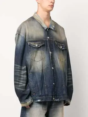 Vetements Distressed-effect Denim Jacket