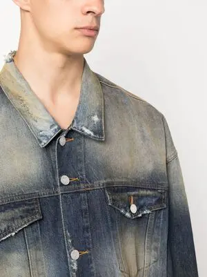 Vetements Distressed-effect Denim Jacket