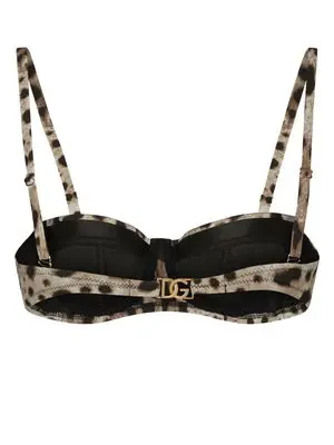 Dolce & Gabbana Leopard-print Balconette Bikini Top - Neutrals