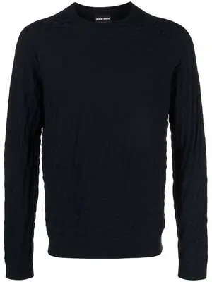 Giorgio Armani Crew-neck Knitted Jumper
