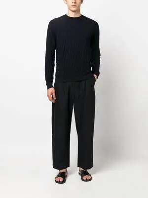 Giorgio Armani Crew-neck Knitted Jumper