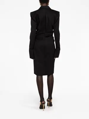 TOM FORD Ruched Tailored Midi Dress