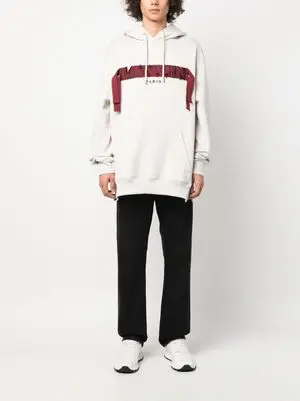 LANVIN Oversized Logo-appliqué Hoodie