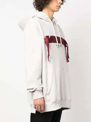 LANVIN Oversized Logo-appliqué Hoodie