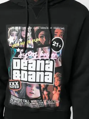 Dsquared2 Graphic-print Cotton Hoodie