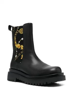 Versace Baroque-print Ankle Boots