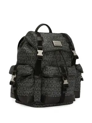 Dolce & Gabbana Logo Jacquard Backpack