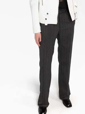 Alessandra Rich Pinstriped Tailored Trousers
