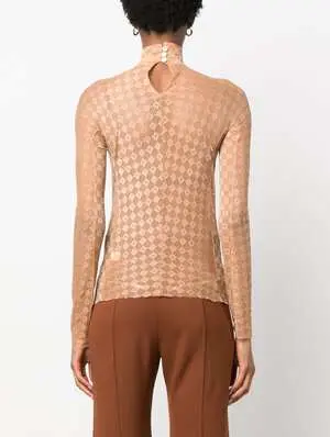 FORTE_FORTE Lace Detail Top - Neutrals