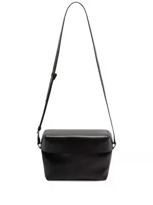 JIL SANDER Leather Shoulder Bag - Black