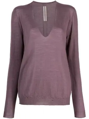 Rick Owens V-neck Wool Juper