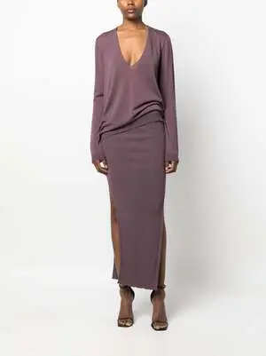Rick Owens V-neck Wool Juper