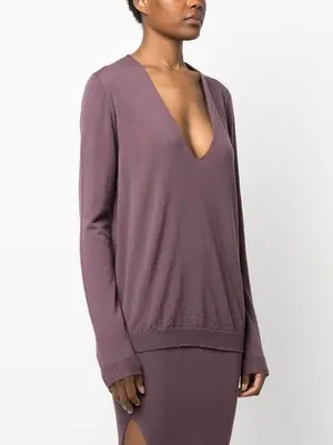 Rick Owens V-neck Wool Juper