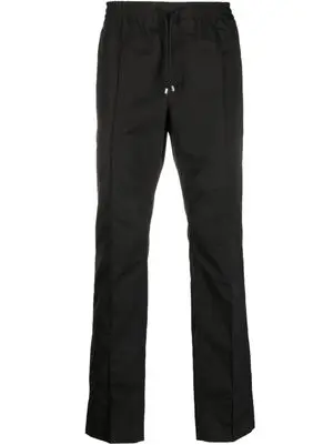 Valentino Garavani Straight-leg Drawstring Trousers - Black