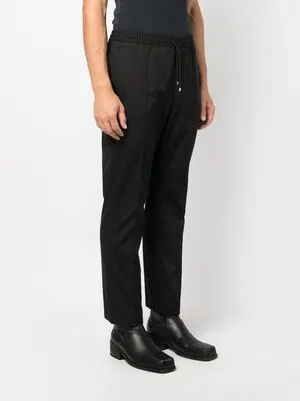 Valentino Garavani Straight-leg Drawstring Trousers - Black