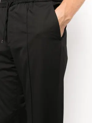 Valentino Garavani Straight-leg Drawstring Trousers - Black