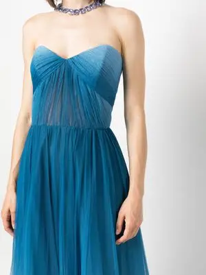 ANA RADU Gradient-effect Organza Maxi Dress