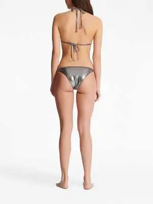 Balmain Metallic-finish Bikini Set