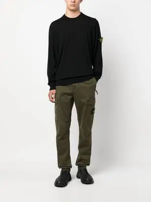 Stone Island Tapered Cargo Trousers - Green