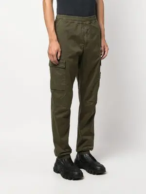 Stone Island Tapered Cargo Trousers - Green