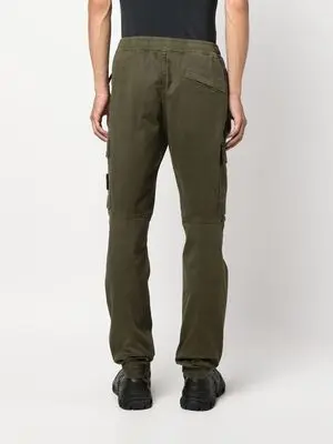 Stone Island Tapered Cargo Trousers - Green