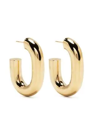 Rabanne Xl Link Hoop Earrings - Gold