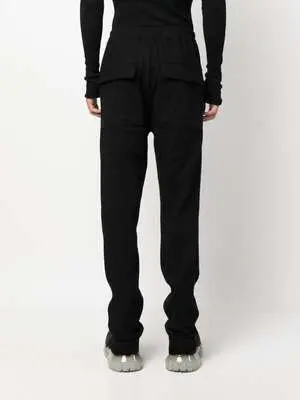 Rick Owens Straight-leg Wool Track Pants - Black