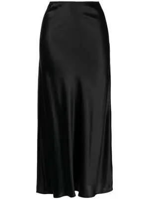 High-Rise Linen Midi Skirts