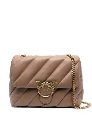 Pinko Love Big Puff Leather Shoulder Bag