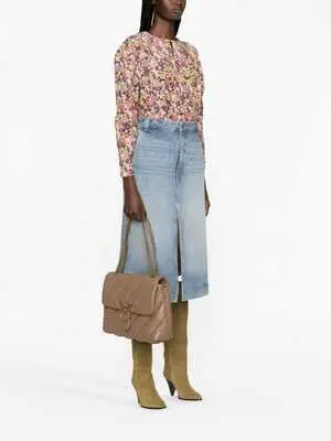 Pinko Love Big Puff Leather Shoulder Bag