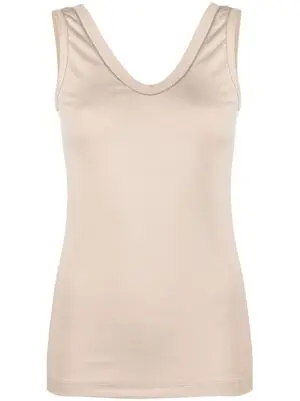 Brunello Cucinelli Monili Bead-embellished Tank Top - Neutrals