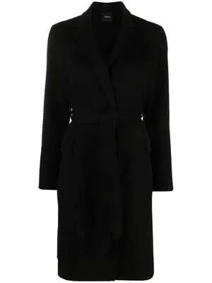 Theory Belted Wool-cashmere Coat