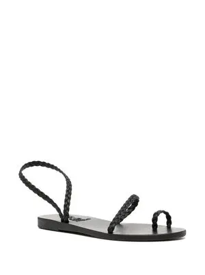 ANCIENT GREEK SANDALS Eleftheria Sandals - Black