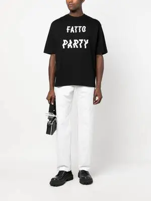 Dsquared2 Text-print Cotton T-shirt - Black