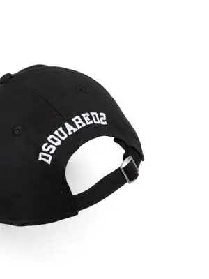 Dsquared2 Logo-embossed Distressed-effect Cap