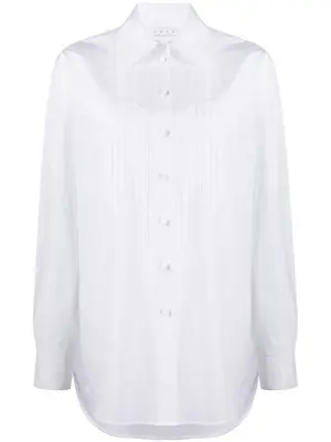 AREA Heart-bib Cotton Shirt