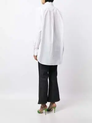 AREA Heart-bib Cotton Shirt