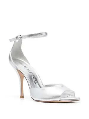 STUART WEITZMAN Nudist 100mm Metallic Sandals