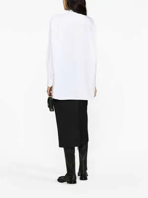 Theory Collarless Cotton Shirt