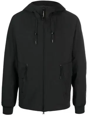 C.P. COMPANY Hooded Zip-up Jacket - Black
