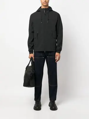 C.P. COMPANY Hooded Zip-up Jacket - Black