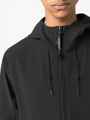 C.P. COMPANY Hooded Zip-up Jacket - Black