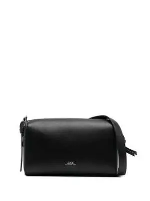A.p.c. Nino Faux-leather Messenger Bag - Black