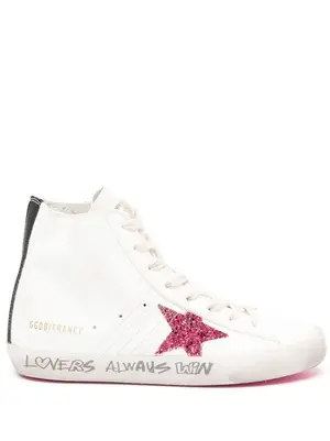GOLDEN GOOSE Francy High-top Sneakers - White