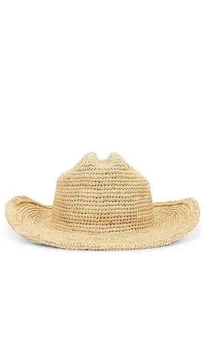 Lack Of Color Raffia Cowboy Hat - Natural