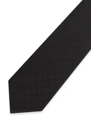 Dolce & Gabbana Logo-jacquard Silk Neck Tie - Black