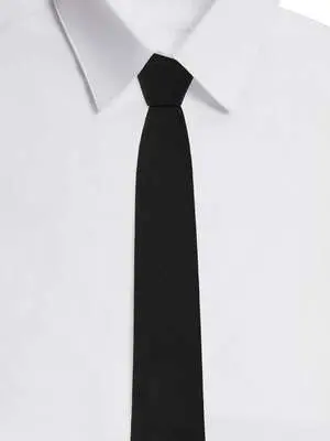 Dolce & Gabbana Logo-jacquard Silk Neck Tie - Black