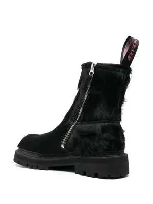 Camper Eki Calf-hair Ankle Boots