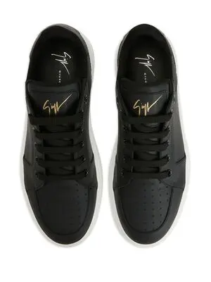 GIUSEPPE ZANOTTI Gz94 Leather Sneakers - Black