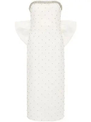 Rebecca Vallance Alpine Bow-detail Midi Dress